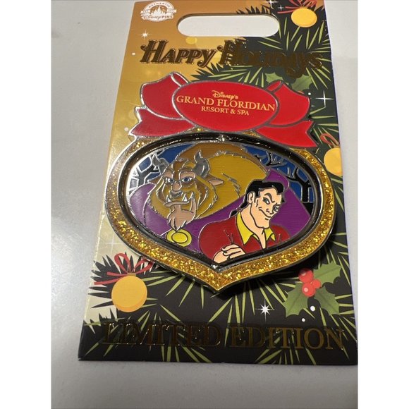 Disney | Jewelry | Grand Floridian Resort Pin Beauty Beast Gaston ...